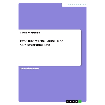 预订 Erste Binomische Formel. Eine Stundenausarbeitung: 9783668044050