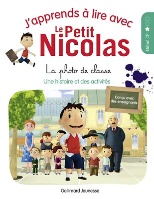法国CP教辅读物 和小淘气尼古拉学阅读2：班级集体照 J'apprends à lire avec le Petit Nicolas 小学一年级法语写作词汇训练 BJ