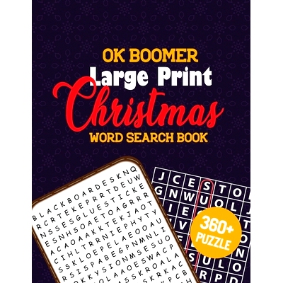 预订 OK Boomer Large Print Christmas Word Search Book: Unique Large-Print Christmas Word Search Puzzle Book for Adults B