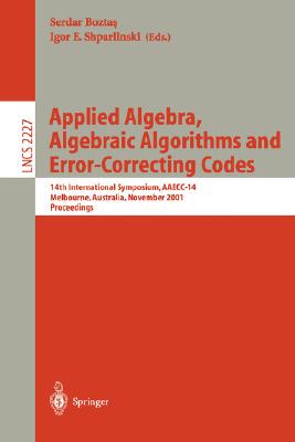 【预订】Applied Algebra, Algebraic Algorithms and Error-Correcting Codes