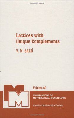 【预售】Lattices with Unique Complements