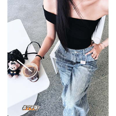 阔腿长裤常规牛仔秋冬加长女裤