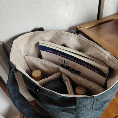 多格袋杯套多隔层收纳帆布包