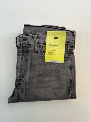 现货Levi's/李维斯510深灰色水洗中腰小脚牛仔裤055100978