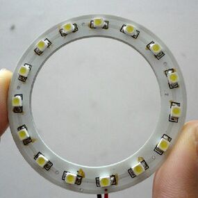大灯雾灯 LED汽车天使眼光圈 3528 外径60MM 18灯 LED灯改装灯圈