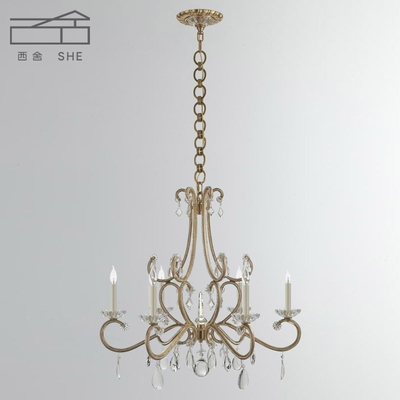 VC1:1Montmartre美式复古餐厅卧室浴室水晶吊灯设计师款灯具