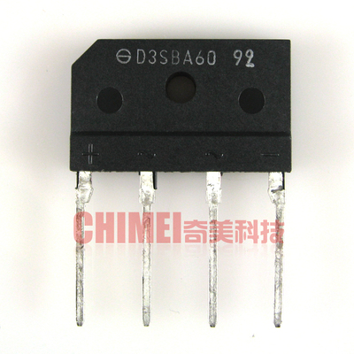【全新】D3SBA60 整流桥堆 3A 600V 排桥 扁桥 电子元器件 零配件