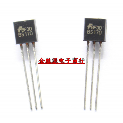 N沟道 MOS场效应三极管 BS170 BS170RLRAG 0.5A/60V TO92全新原装