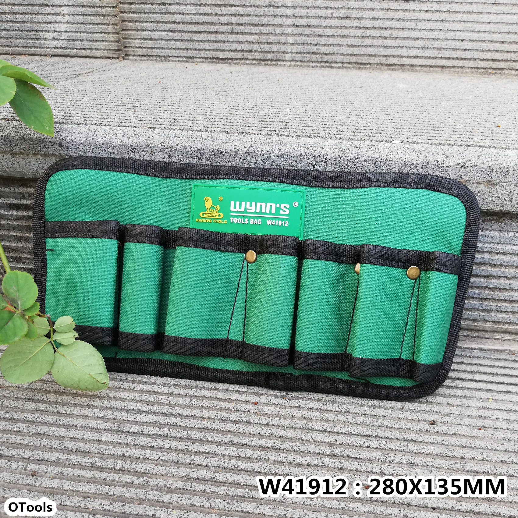 威力狮多功能工具袋帆布腰包电工插袋维修工具包W41912