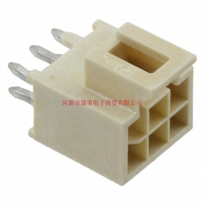 Molex莫仕Nano-Fit连接器2.5MM节距2排6路针座105310-2206