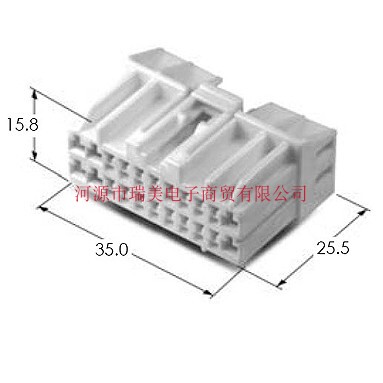 KET汽车连接器2排22路自然色MG611334