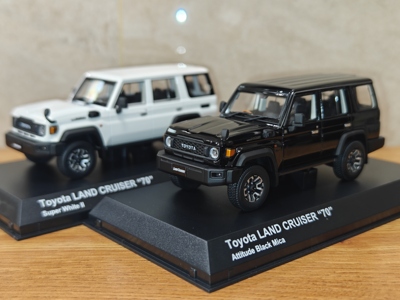 丰田Toyota陆地巡洋舰LC701:43合金模型越野车礼品礼物京商Kyosho