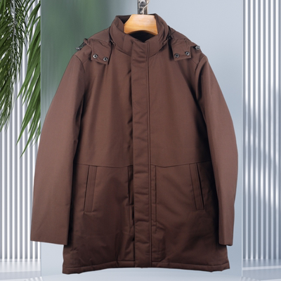 金利来男士白鹅绒三防面料羽绒服保暖冬季可脱帽MDSF43914160-97