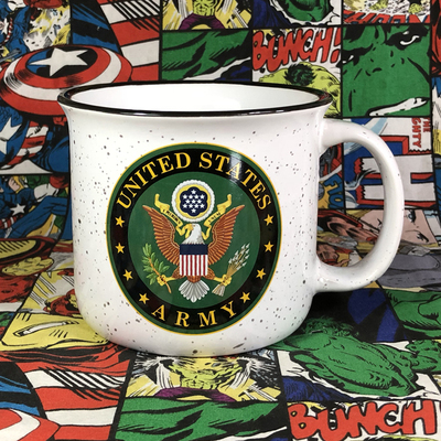 外贸原单美国空军USAF陆军标志USAR纪念款陶瓷杯收藏水杯周边潮