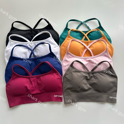 Dfyne运动文胸女dynamic細帶交叉運動內衣瑜伽美背背心健身衣