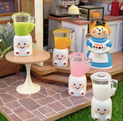 Jc榨汁机仿真食玩微缩树脂配件奶油胶材料摆件装饰手工