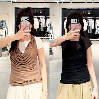 MOUSSY26夏套脖露肩吊带两件套