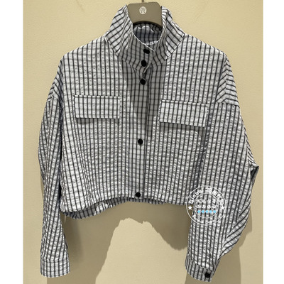 NUTS国内代购 2026春 立领格纹宽松休闲百搭短外套7130422A1