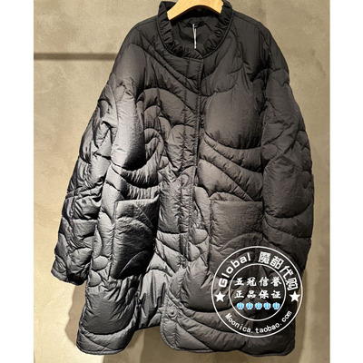 INITIAL百搭中长款圆领羽绒服