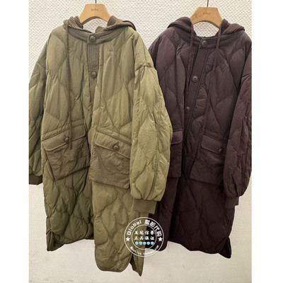INITIAL国内代购 25冬 连帽菱格中长款羽绒服25WDWFMCVV867不退换