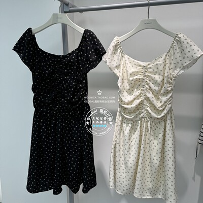 特价MOUSSY26夏甜蜜褶皱连衣裙