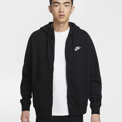 NIKE耐克男装2024冬季款全长拉链休闲连帽运动夹克外套HV1064-010