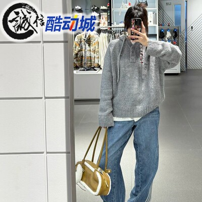 阿迪达斯三叶草针织运动连帽衫