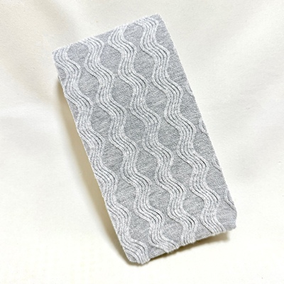 日系浅灰色波浪纹针织打底连裤袜