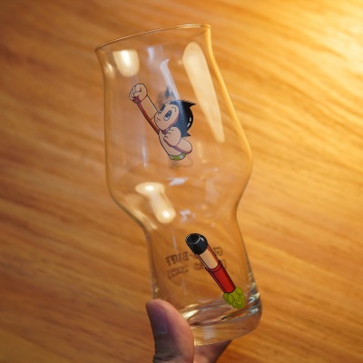 阿童木RASTAL大师杯玻璃杯 卡通动漫创意水杯闻香杯啤酒杯470ml