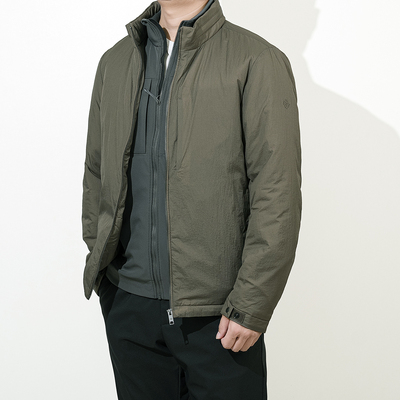 25秋冬玛汀薄绵衣隐藏帽帝人20D新雪丽绵休闲保暖短款立领外套男