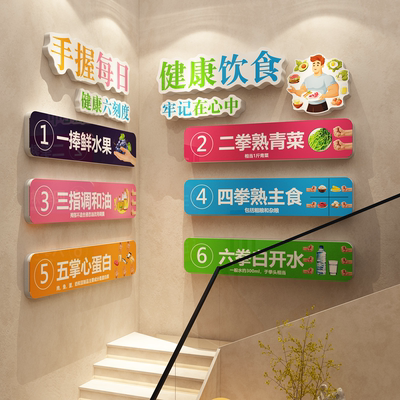 体重管理门诊糖尿病健康饮食装饰挂画医院文化形象氛围布置墙宣教