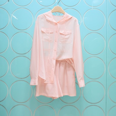 MRER莫乂义    专柜正品春季新款舒适百搭上衣短裤两件套R5AT0534