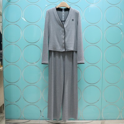 MRER莫乂义 专柜正品春季新款高腰长袖开衫女装三件套R5CT0678