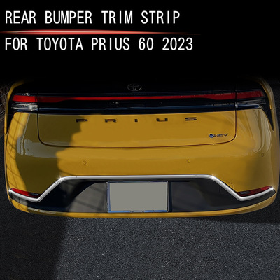 适用于23款丰田PRIUS60系后杠饰条改装普锐斯后包围亮条贴