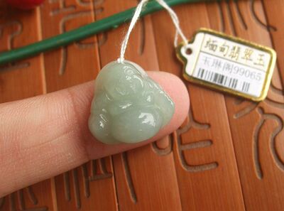 99065玉琳阁翡翠实物个款大肚佛