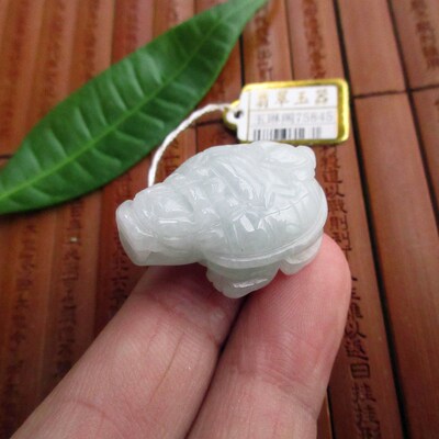 立体大个款天然a货龙龟吊坠缅甸