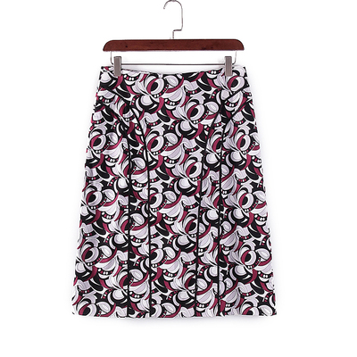 夏季时尚印花百搭风半身裙