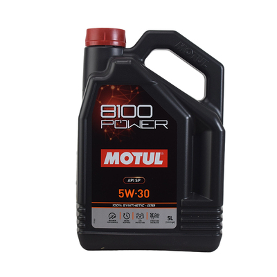 摩特8100 Power 全合成机油5w30 5L 汽车机油 API SP级