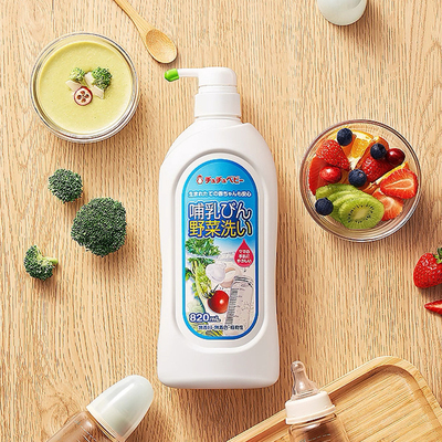 日本进口啾啾奶瓶果蔬洗涤剂婴儿