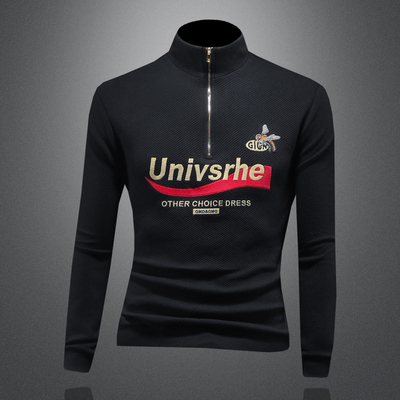 2025秋冬新款 IUIUG圆领刺绣休闲卫衣打底衫镂空D320-87819-P135