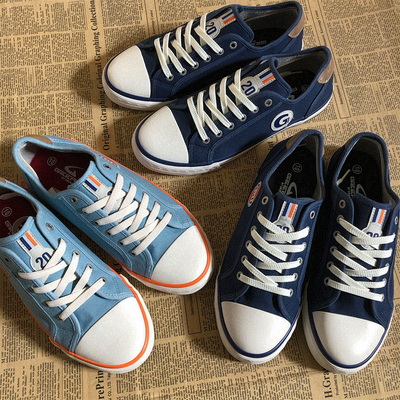 出口老美帆布鞋外贸小众机车男鞋