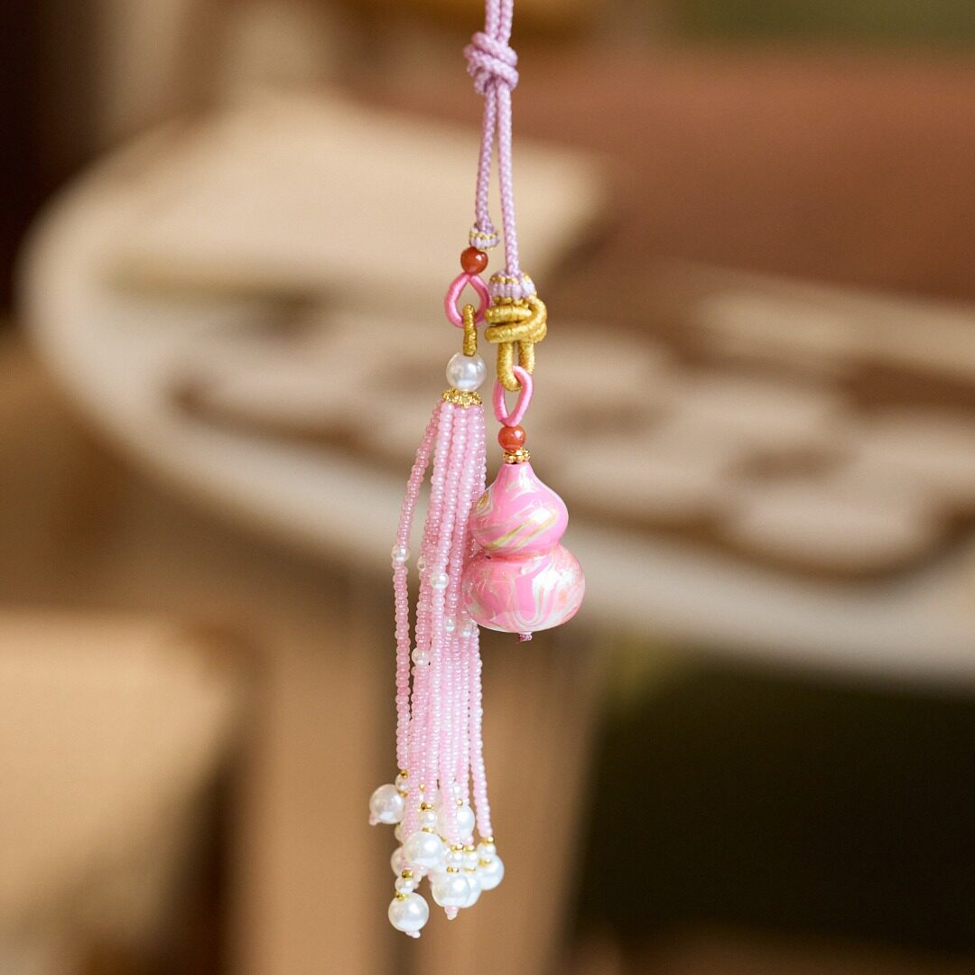 寺庙同款大漆葫芦挂件国风漆器好运葫芦包包挂件寺庙结缘礼物