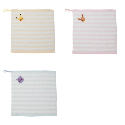 犬印本铺宝可梦monpoke系列皮卡丘伊布耿鬼 带挂环毛巾手帕