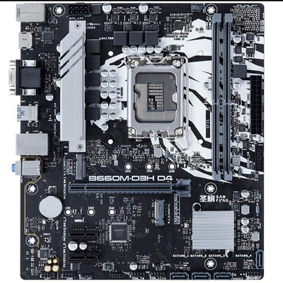 冲新圣旗B660M-D3H D4 B660M主板 DDR4内存 支持12 13代CPU保一年