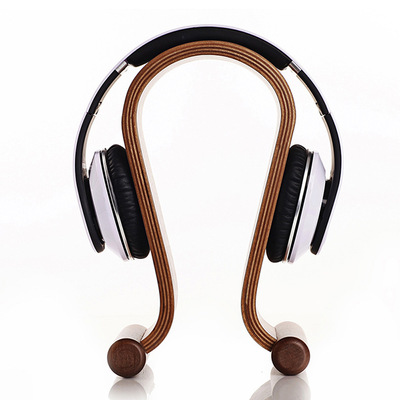 Headphone stand wooden display Holder Bracket Hanger耳机支架