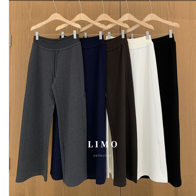 正品 LIMO 认准原创升级款！秋季百搭显瘦螺纹腰头直筒休闲裤5889