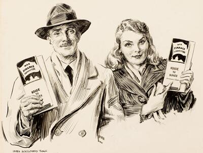 詹姆斯蒙哥马利弗拉格James Montgomery Flagg线条速写插画大图集