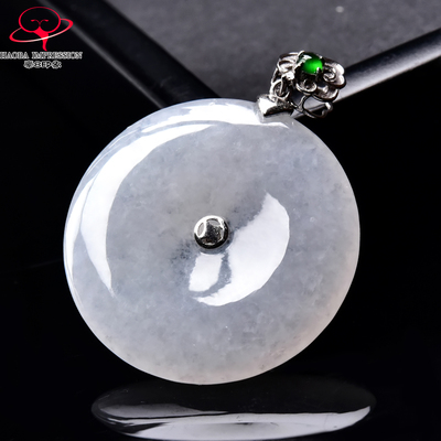 豪8印象手镯之家H25028Y1149翡翠平安扣吊坠【不含金】平安环挂件