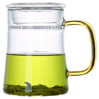 400ml月牙杯带盖耐热水壶办公室