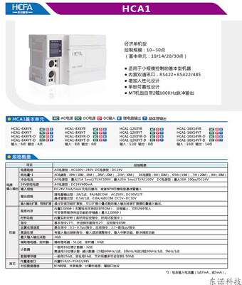 单机型PLC  HCA1-8X6YR HCA1-8X6YT HCA1-8X6YR-D  HCA1-8X6YT-D